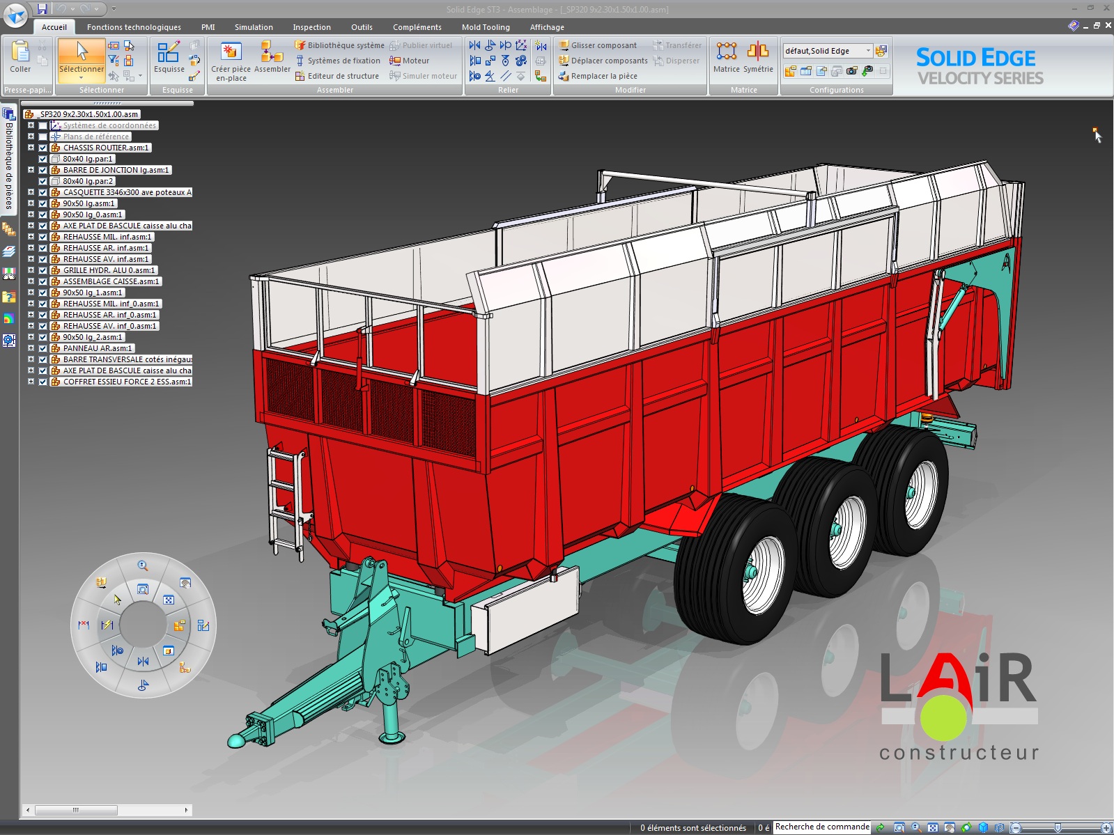 Plan remorque solidworks