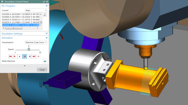 Postprocessing And Machining Simulation