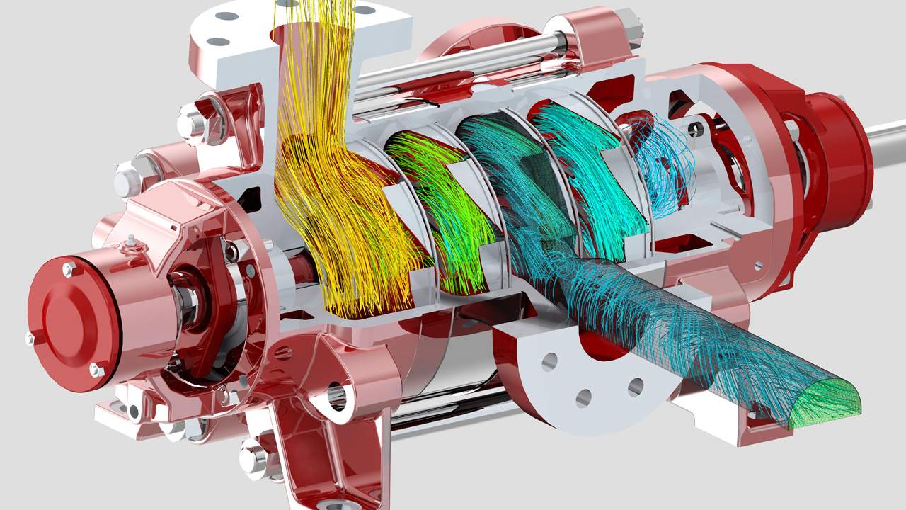 提高真实、完整水泵装置的 CFD 仿真速率 | Siemens Software
